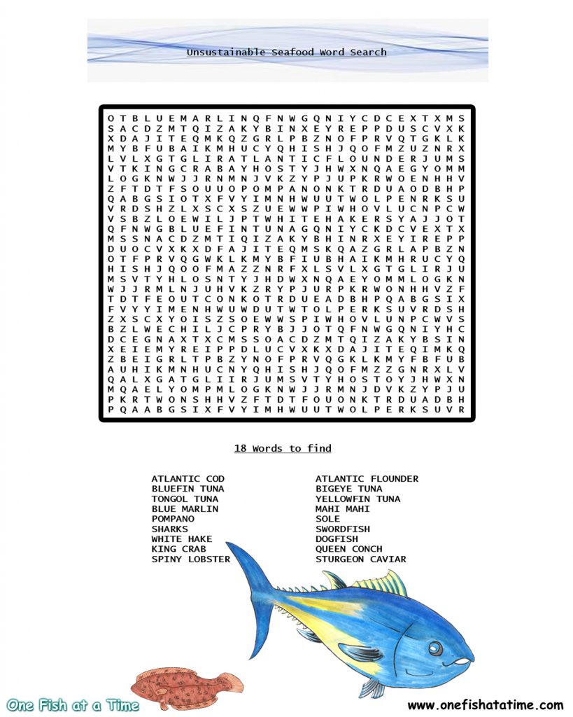 Word Search - One Fish at a Time